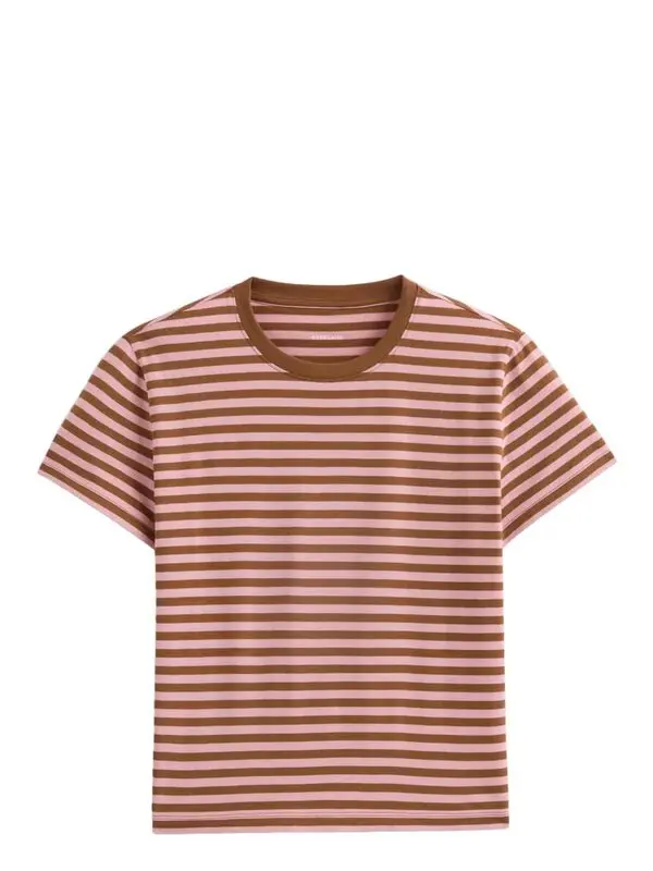 Everlane Box-cut Essential Cotton T-shirt - Toffee/pink