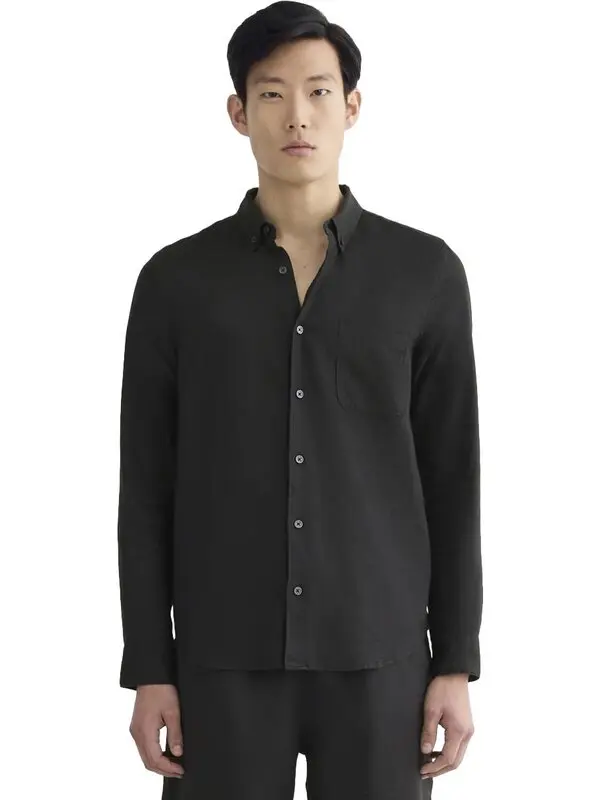 Everlane Classic Shirt, Linen Size - Black