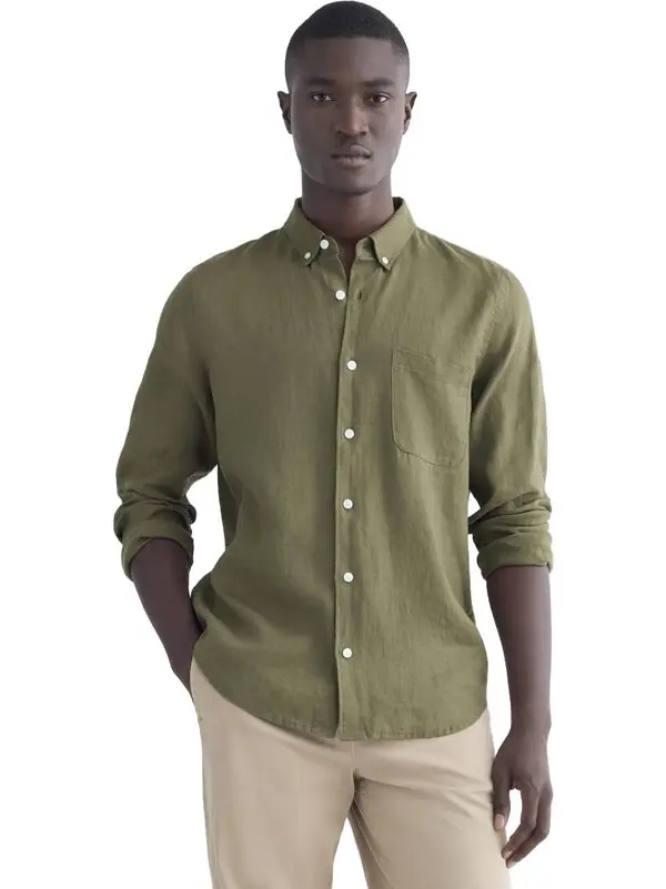 Everlane Classic Shirt, Linen Size - Kalamata