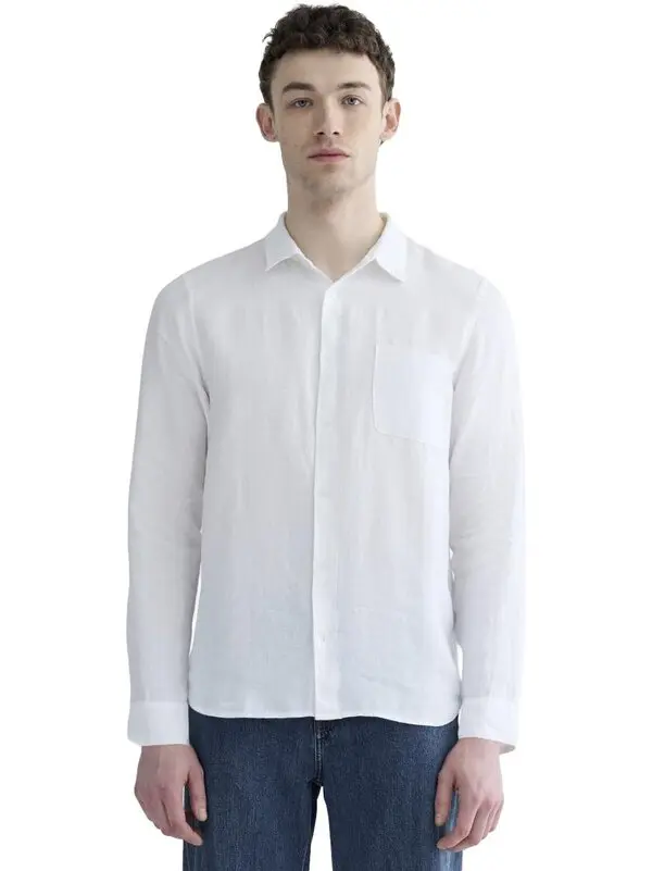 Everlane Classic Shirt, Linen Size - White