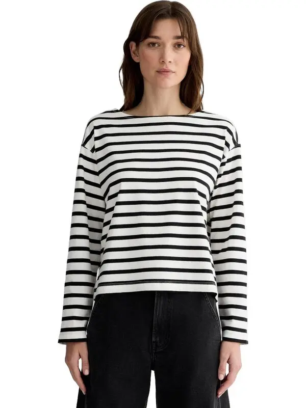 Everlane Mariner T-shirt - Bone/black