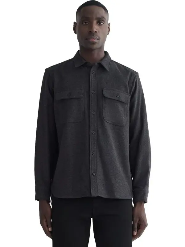 Everlane Heavyweight Overshirt - Charcoal Heather