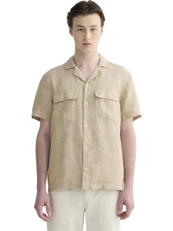 Everlane Resort Shirt, Linen Size - Cornstalk Chambray