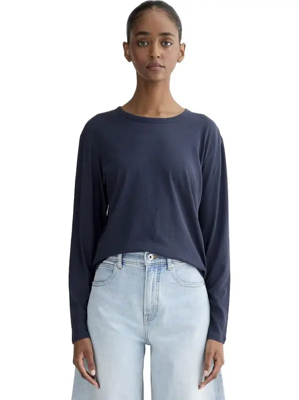 Everlane Air Long-sleeve T-shirt - Navy