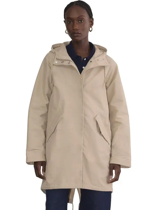 Everlane Anorak - Trench Coat Khaki