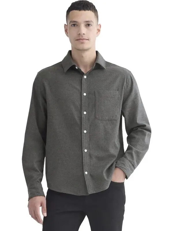 Everlane Brushed Flannel Shirt - Heathered Graphite