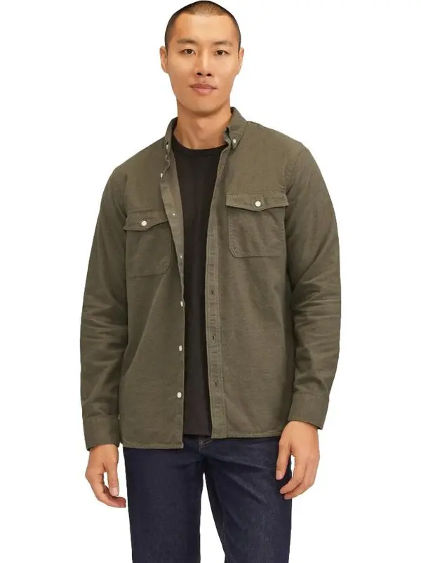 Everlane Brushed Flannel Shirt - Heathered Thyme