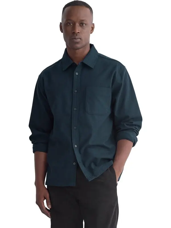 Everlane Brushed Flannel Shirt - Navy