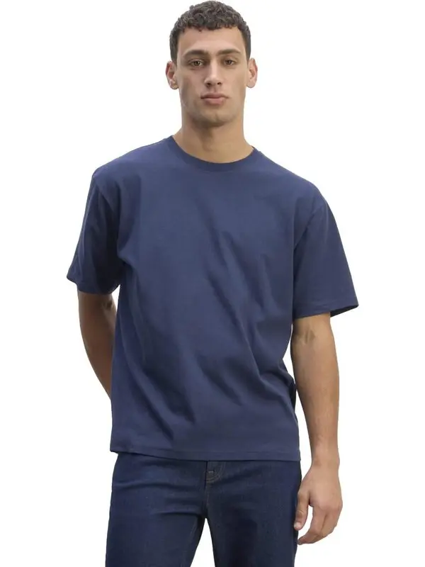 Everlane Premium-weight Relaxed Crew Neck Tshirt - Navy