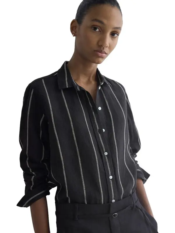 Everlane Linen Relaxed Shirt - Black