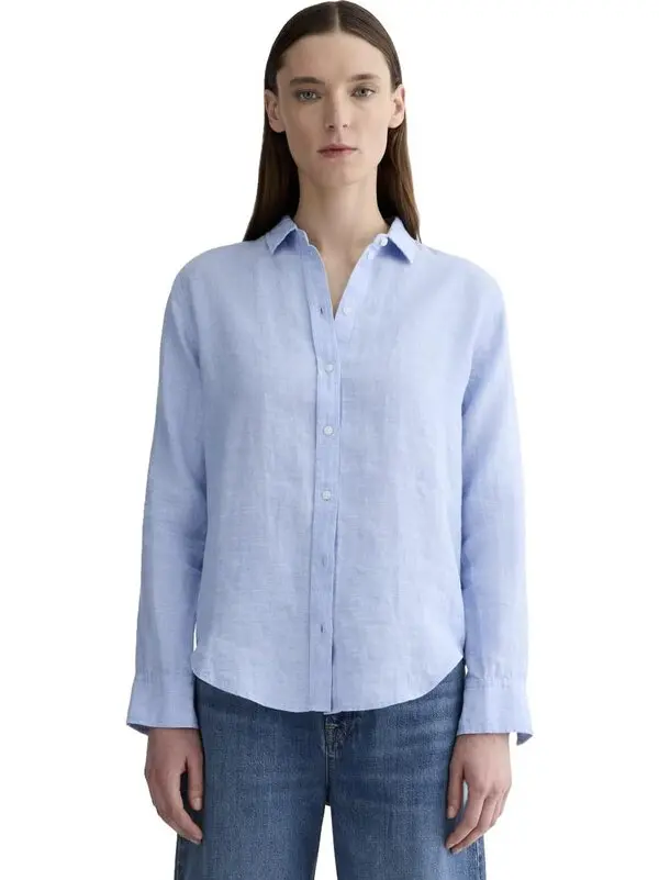 Everlane Linen Relaxed Shirt - Light Blue