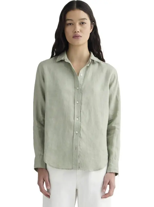 Everlane Linen Relaxed Shirt - Seagrass