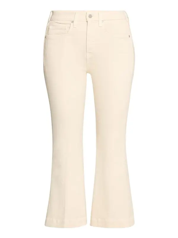 Veronica Beard Carson High-rise Flare Jeans - Ecru