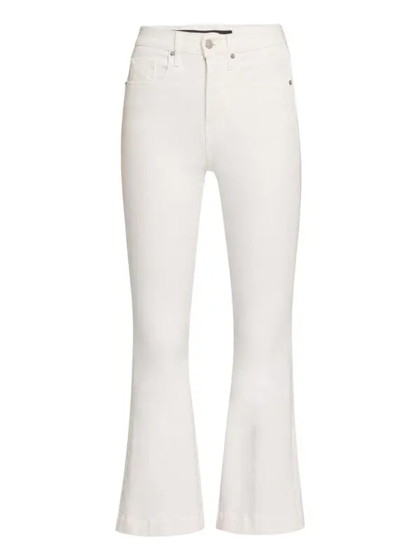 Veronica Beard Carson High-rise Flare Jeans - White
