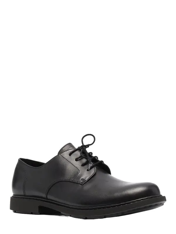 Camper Neuman Leather Derby Shoes - Black