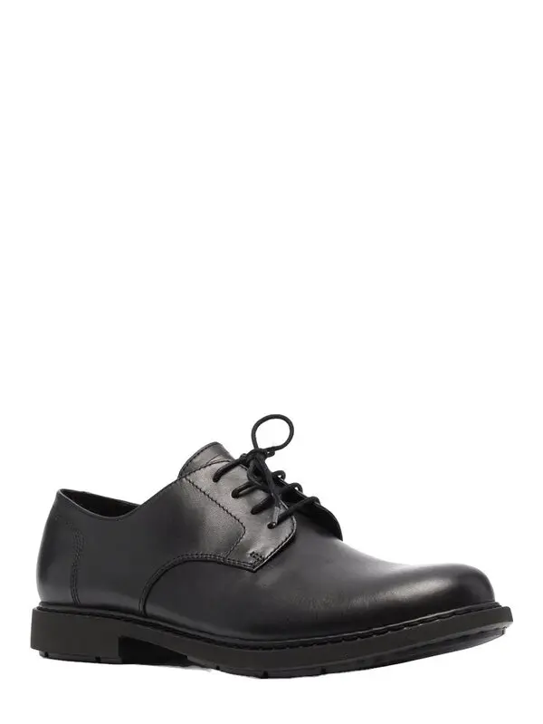 Camper Neuman Leather Derby Shoes - Black