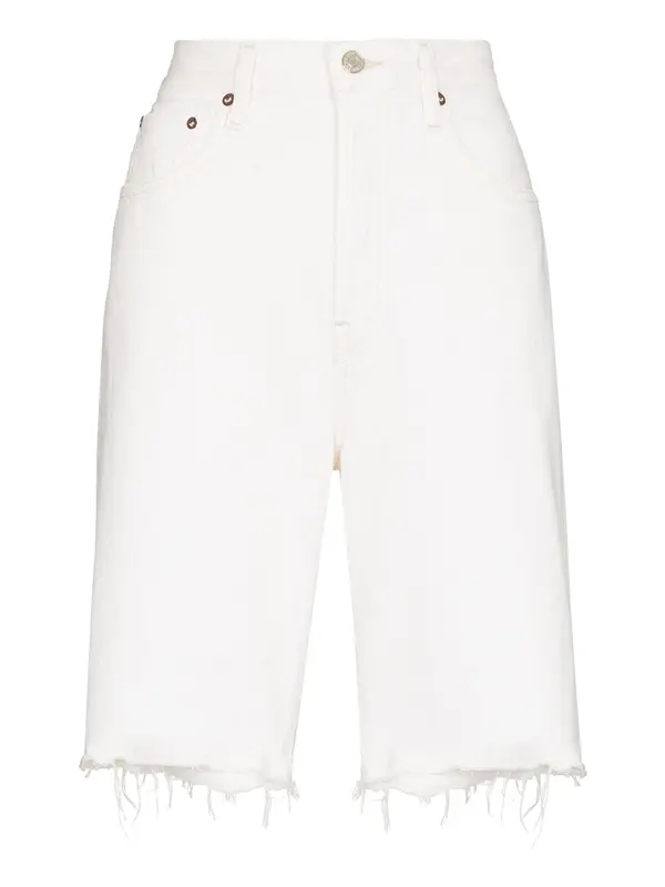 AGOLDE 90s Pinch Denim Shorts - White
