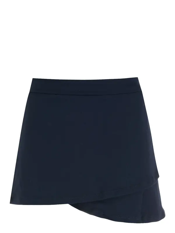 AMIR SLAMA Wrap Mini Skirt - Blue