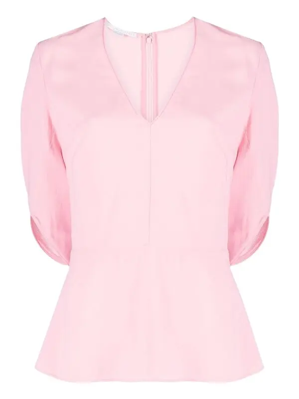 Stella McCartney Melody Peplum Blouse - Pink