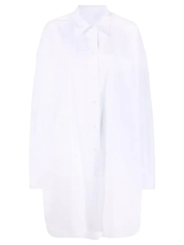 MAISON MARGIELA Poplin Shirt Dress - White