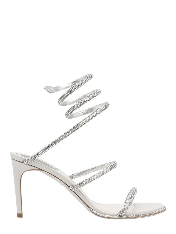 Rene Caovilla Cleo Wrap Sandals - Silver