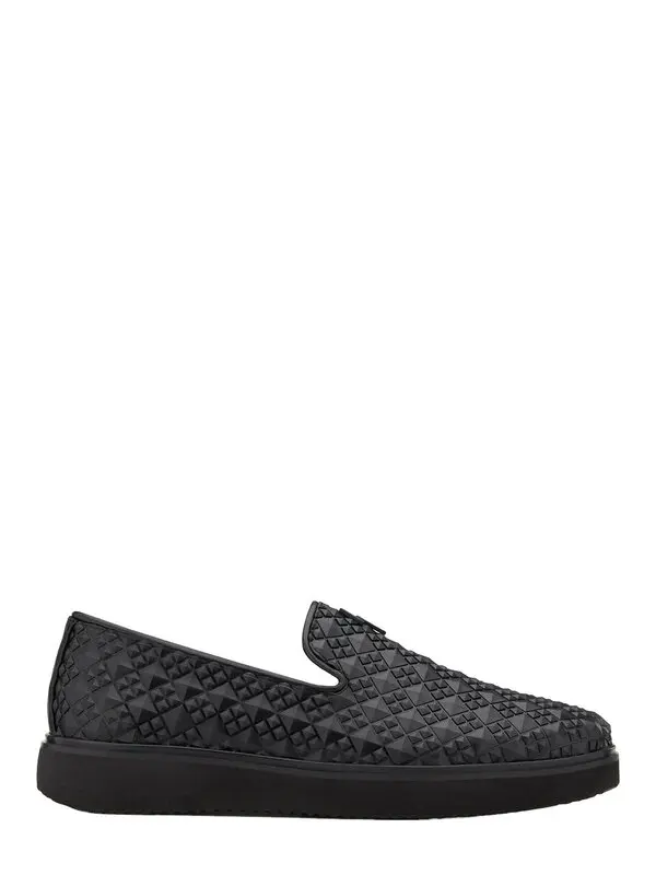 GIUSEPPE ZANOTTI Clem Studs Slip-on Shoes - Black