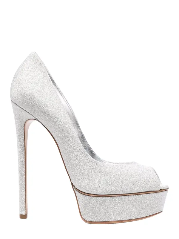 Casadei Blade Stiletto Pumps - Silver