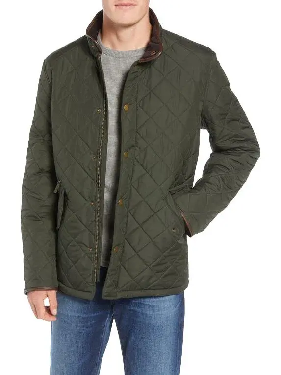 Barbour Powell Diamond Quilted Jacket - Sage