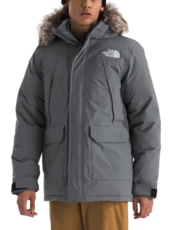 The North Face Mcmurdo Waterproof Hooded Down Parka With Faux Fur Trim - Smoked Pearl/smoked Pearl