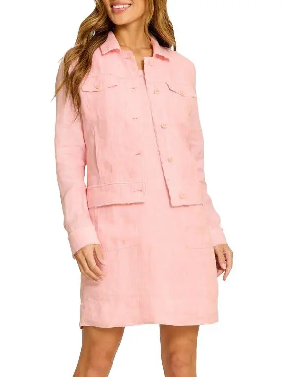 Tommy Bahama Two Palms Linen Jacket - Lt Salmon