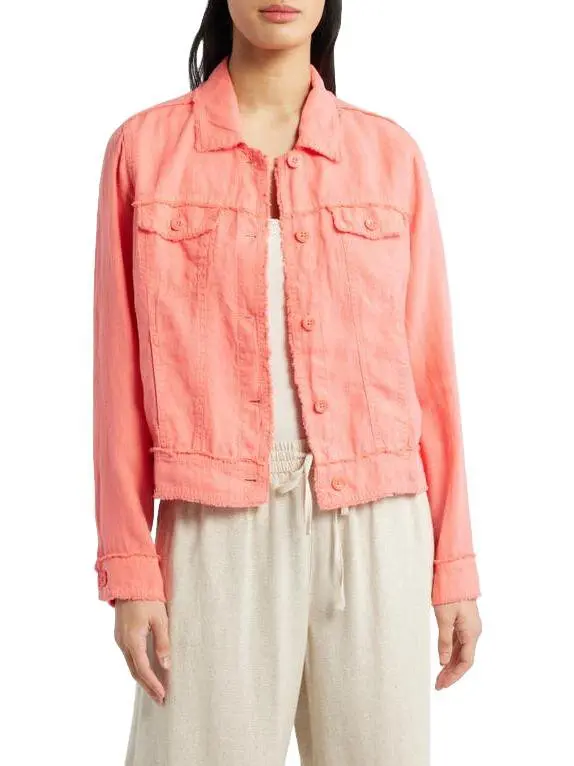 Tommy Bahama Two Palms Linen Jacket - Melon Berry