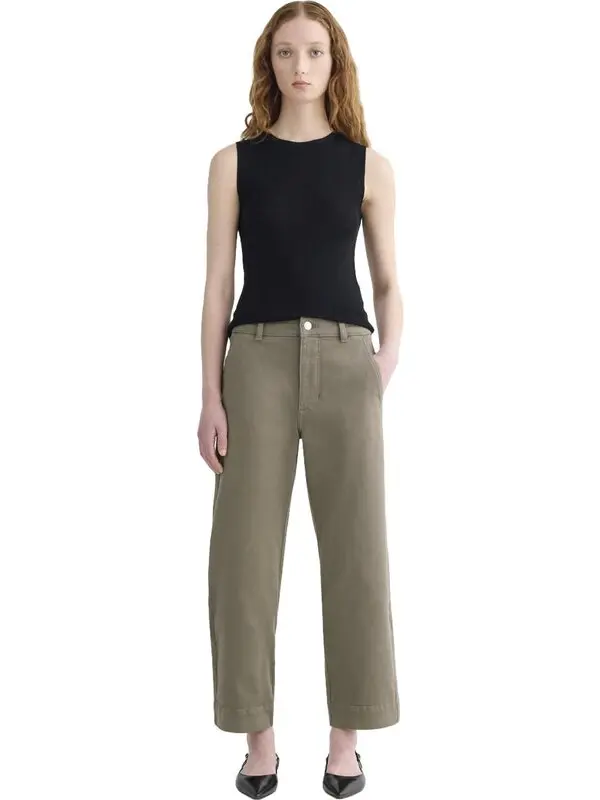 Everlane Utility Straight-leg Pant - Taupe