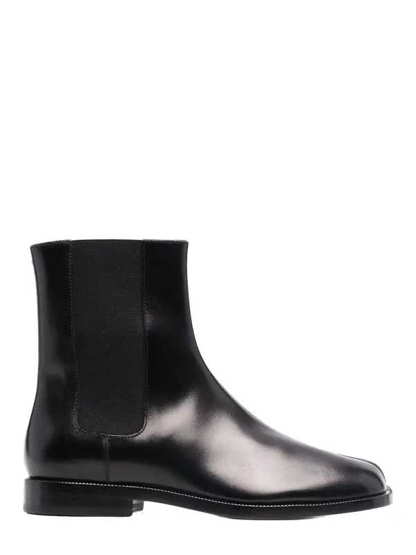 MAISON MARGIELA Tabi Leather Chelsea Boots - Black