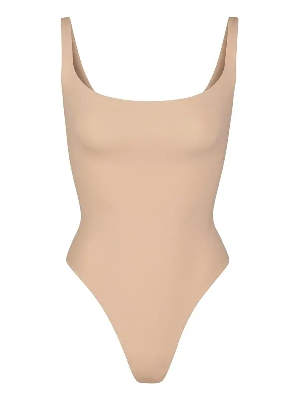 SKIMS Square Neck Bodysuit - Clay