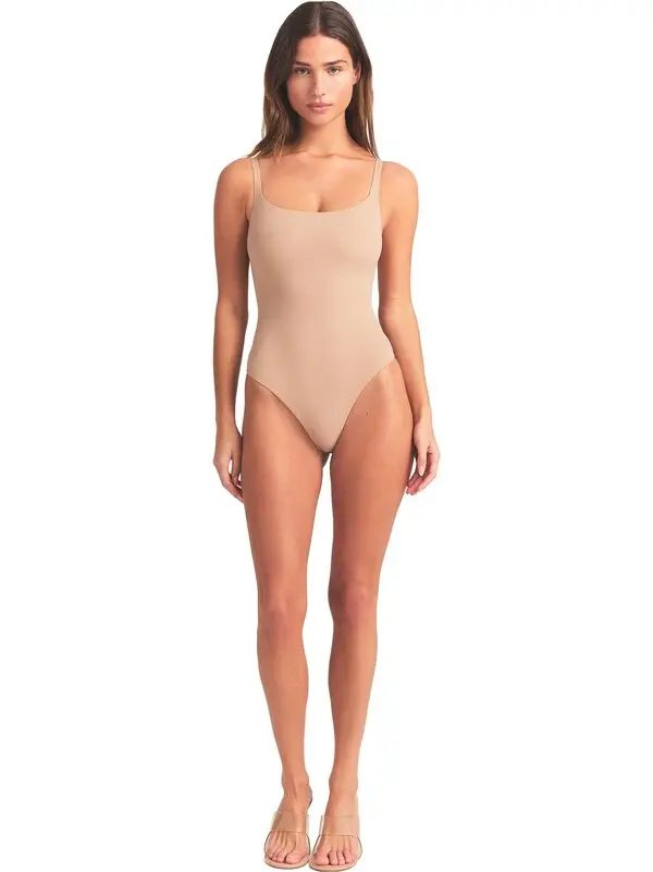 SKIMS Square Neck Bodysuit - Clay