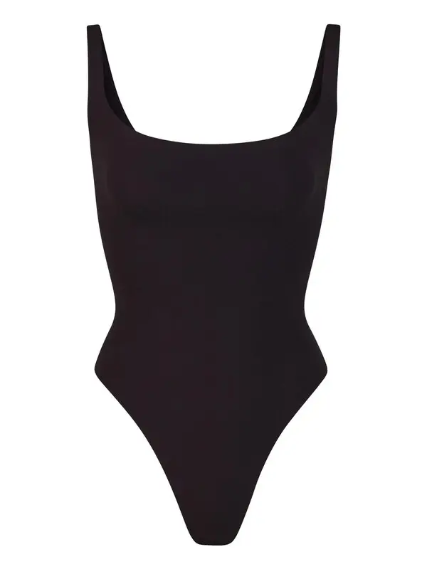 SKIMS Square Neck Bodysuit - Onyx
