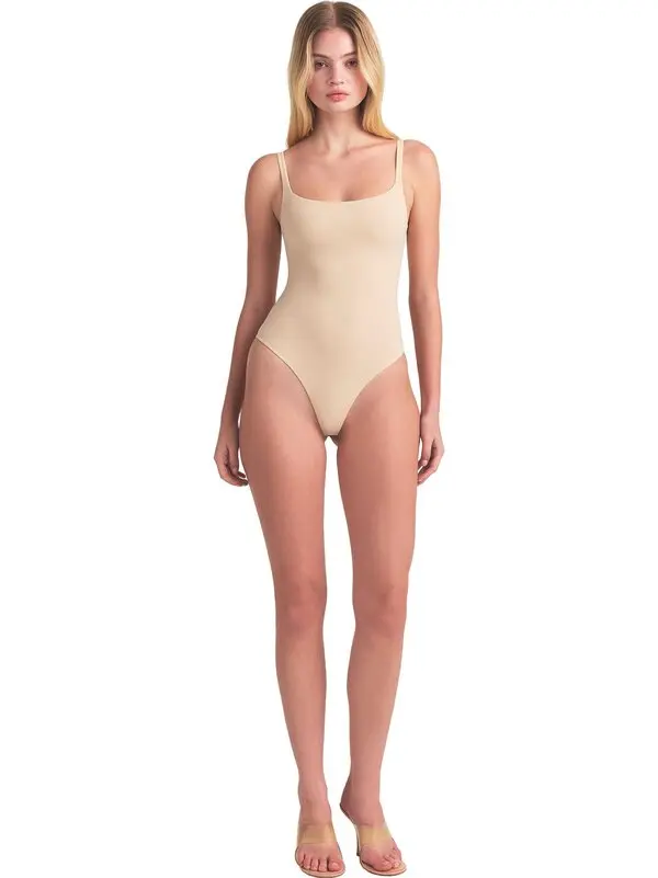 SKIMS Square Neck Bodysuit - Sand