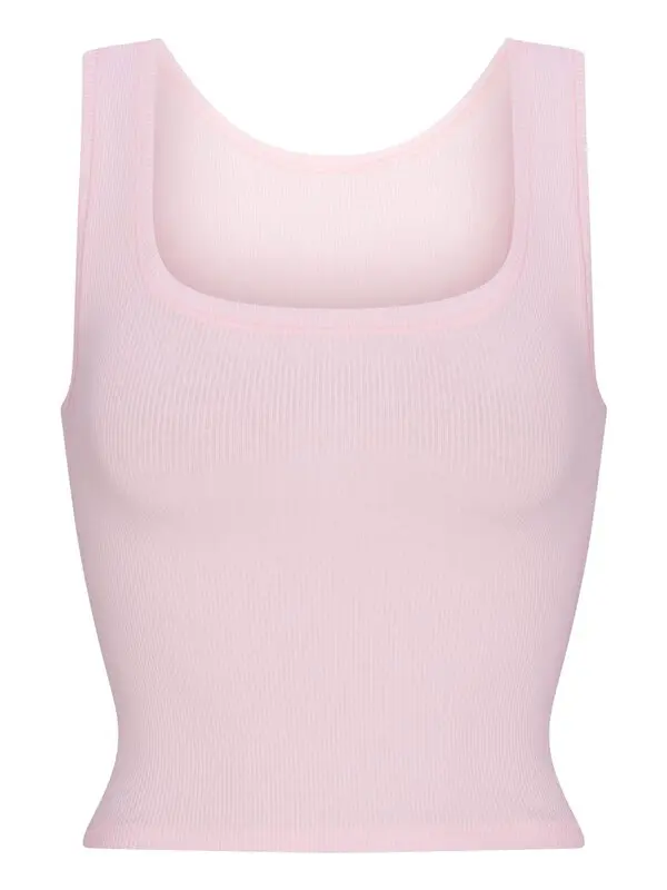 SKIMS Cotton Rib Tank - Cherry Blossom
