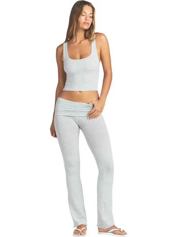 SKIMS Cotton Rib Tank - Light Heather Grey