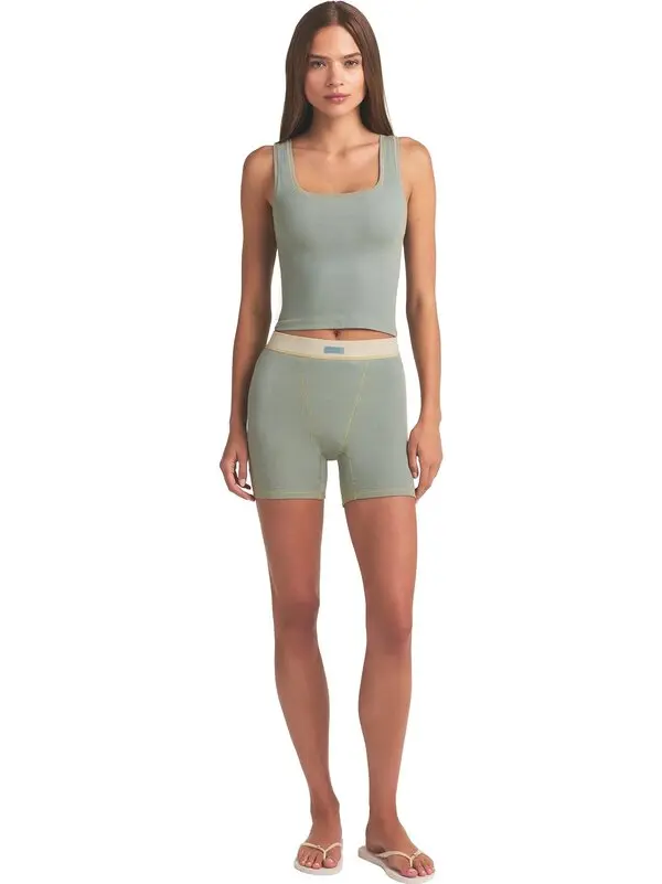 SKIMS Cotton Rib Tank - Mineral