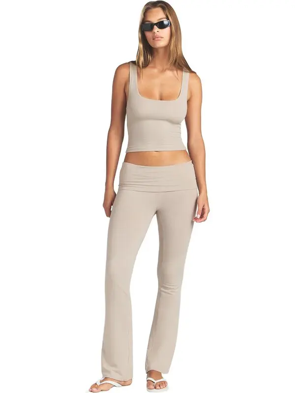 SKIMS Cotton Rib Tank - Stone