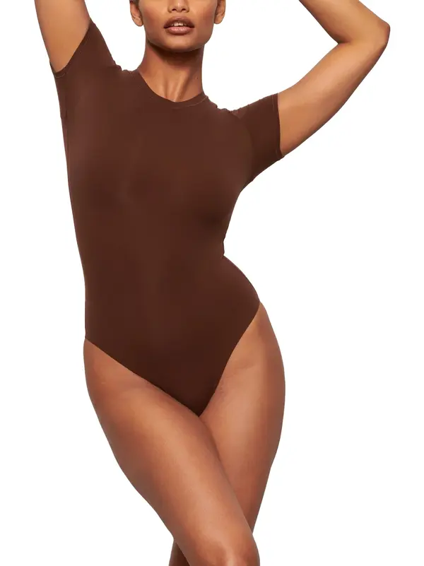 SKIMS Fits Everybody T-shirt Bodysuit - Cocoa