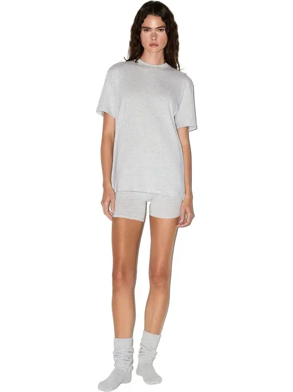 SKIMS Boyfriend T-shirt - Light Heather Grey