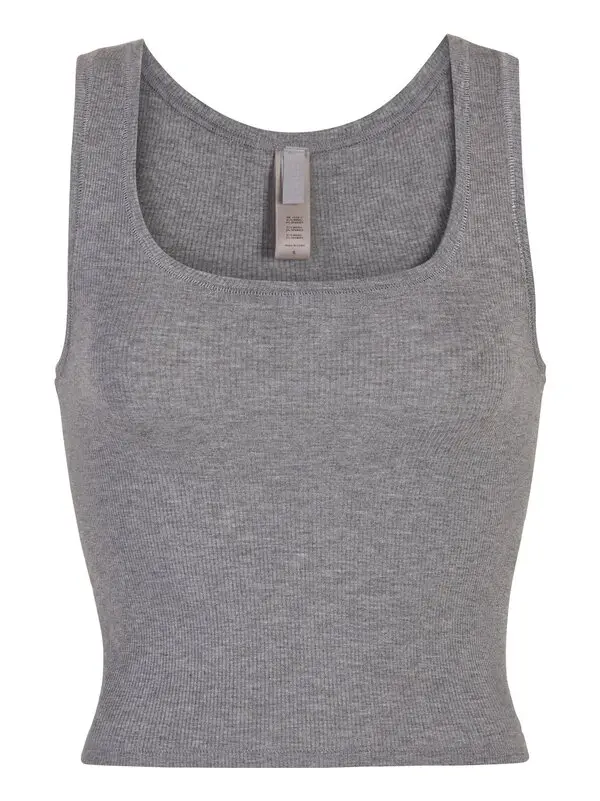 SKIMS Soft Lounge Tank - Heather Grey