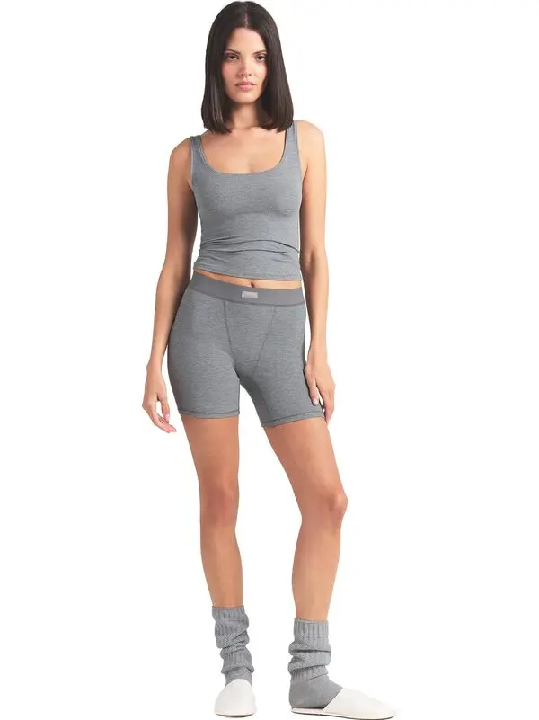 SKIMS Soft Lounge Tank Top - Heather Grey