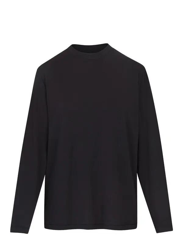 SKIMS Boyfriend Long Sleeve T-shirt - Onyx