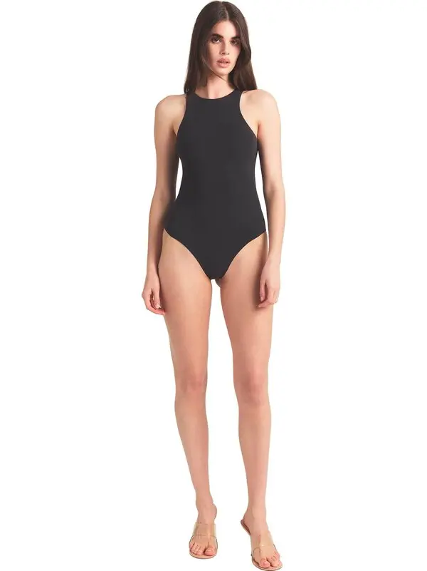 SKIMS High Neck Bodysuit - Onyx