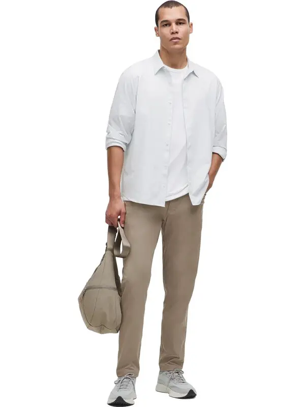 Lululemon Abc Slim-fit 5-pocket Pants With 32l Inseam - Warm Ash Grey