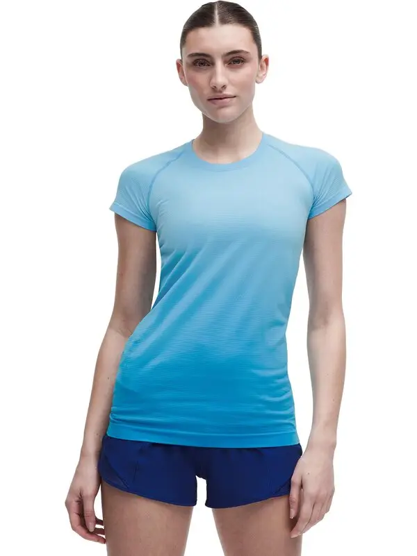 Lululemon Swiftly Tech Short-sleeve Shirt 2.0 - Ombre Dye Blueberry Multi