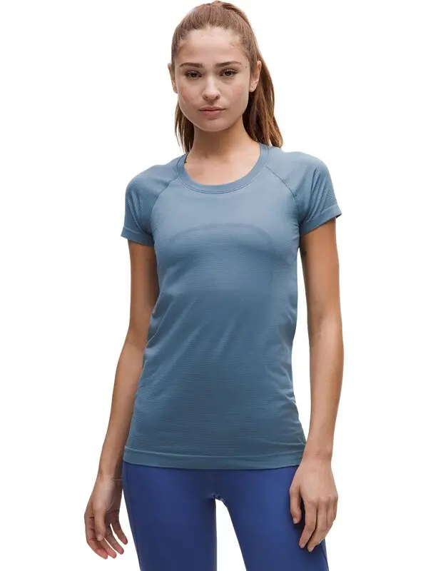 Lululemon Swiftly Tech Short-sleeve Shirt 2.0 - Steel Blue/steel Blue